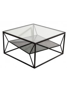 Black Framed Glass Coffee Table – The King Oak