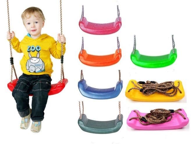 Plastic Kids Swing Seat with Adjustable Ropes – The King Oak